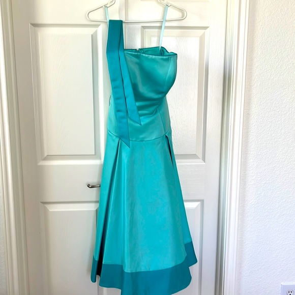 Dresses | Strapless Tiffany Blue Dress | Poshmark